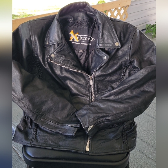 Xelement | Jackets & Coats | Xelement Womens Leather Motorcycle Jacket ...